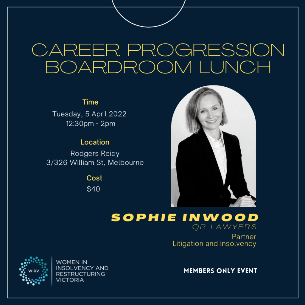 WIRV – Women in Insolvency and Restructuring Victoria