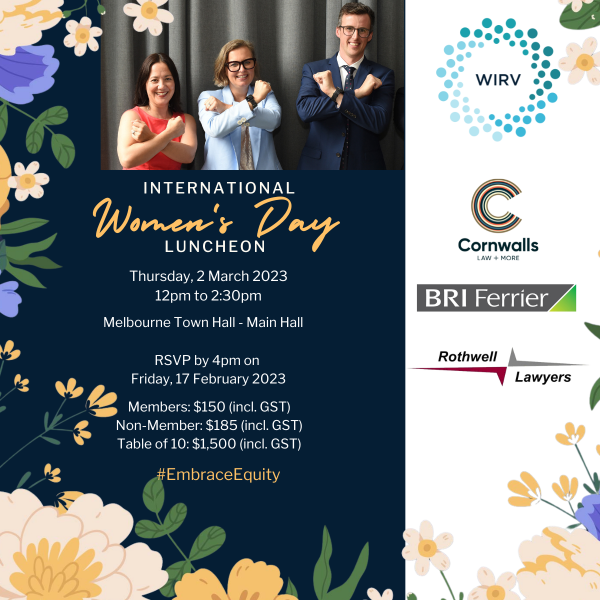 International Women’s Day Lunch 2023 – WIRV